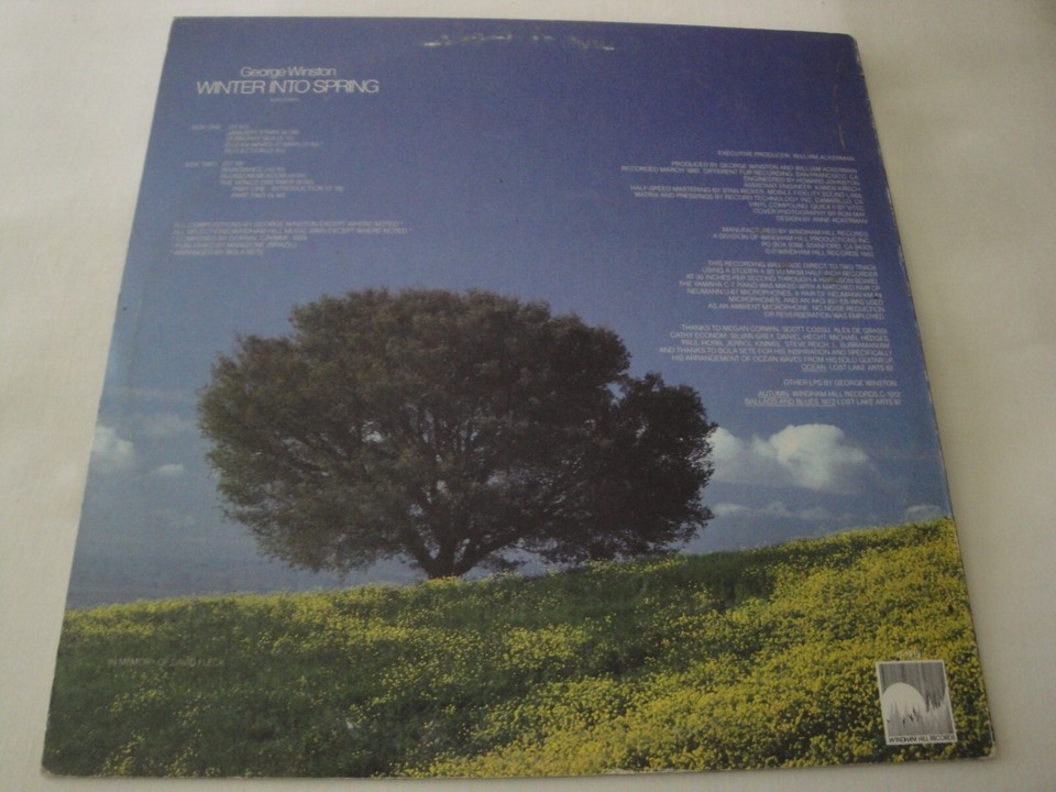 George Winston: Winter into Spring VINYL LP ALBUM WINDHAM HILL RECORDS ...