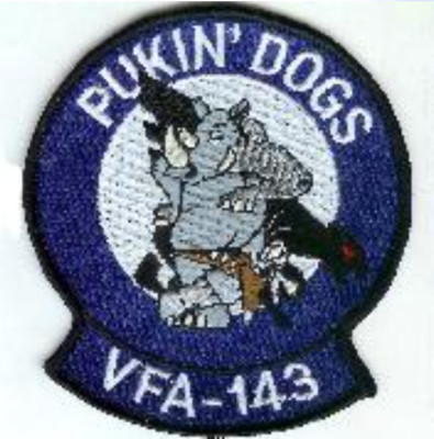 4" NAVY VFA-143 PUKIN DOGS EMBROIDERED PATCH | eBay