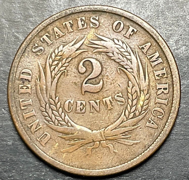 1864 Two 2 Cent tough old collection very nice coin i34 | eBay