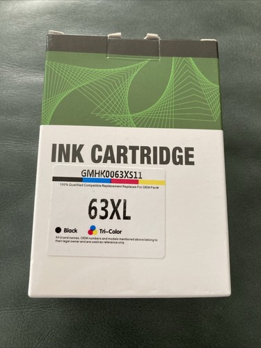 Palm Tree 63 XL Printer Ink HK0063XS11 Black And Tri-Color 2 Pack for ...
