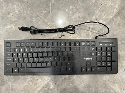 Victsing USB Wired Membrane Keyboard VTPC206ABUS Brand New | eBay