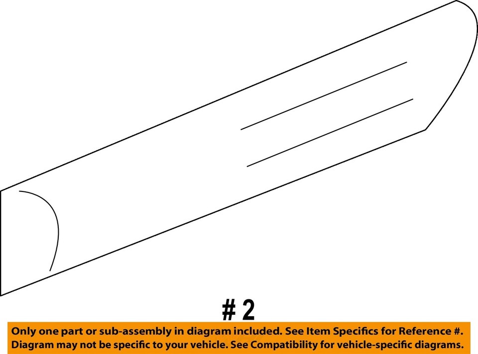 GM OEM 07-14 Avalanche Rear Door Exterior Trim-Body Side Mldg 20816996 ...