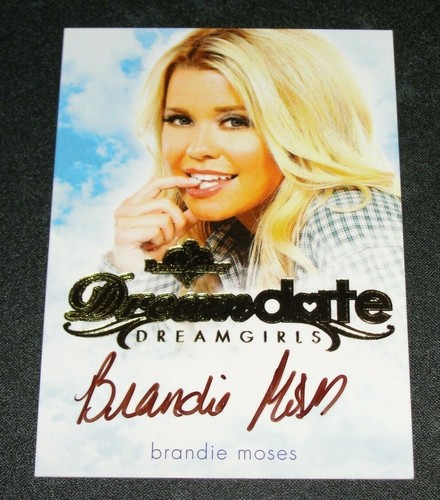 2017 Benchwarmer BRANDIE MOSES Dreamgirls #14 DREAM DATE Black Ink Auto ...
