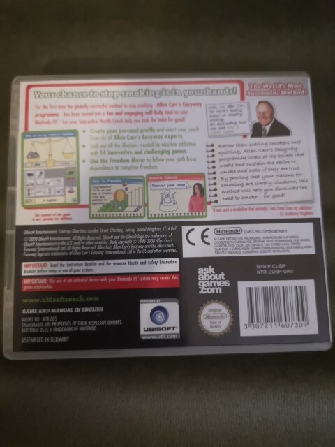 My Health Coach: Stop Smoking with Allen Carr (Nintendo DS, 2008 ...
