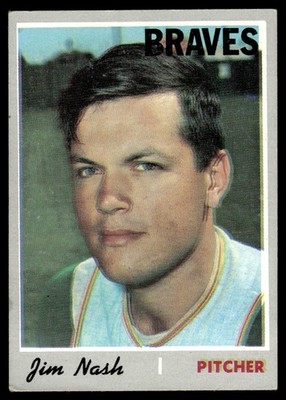 1970 Topps Card Baseball Jim Nash Atlanta Braves #171 EX-MT | eBay