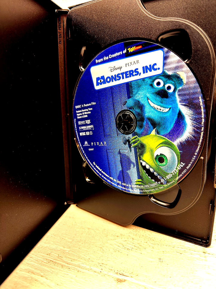 Disney Pixar Monsters Inc 2-Disc DVD + Monsters University DVD Like New ...