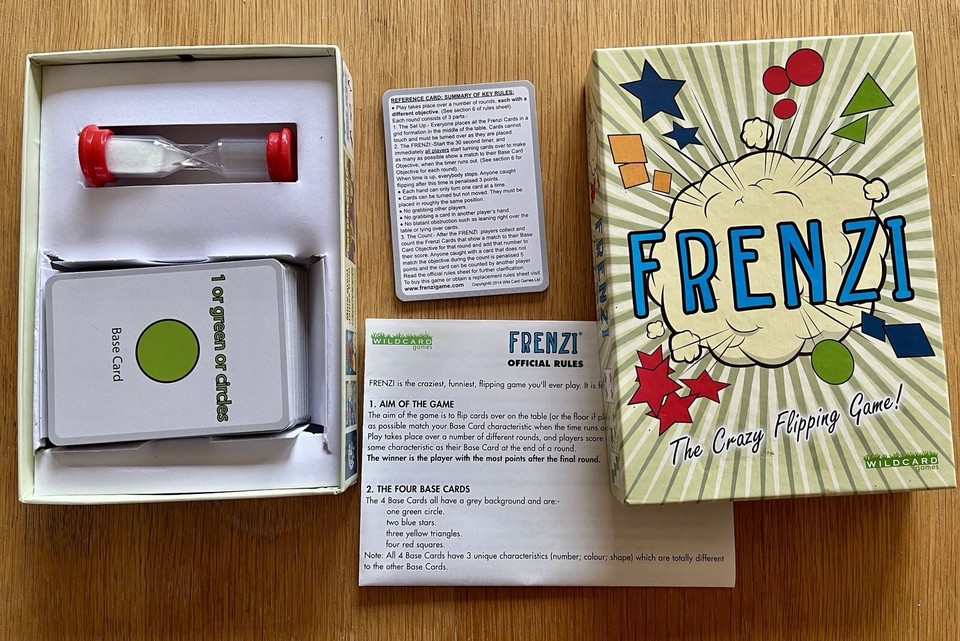 FRENZI - The Crazy Flipping Card Game by Wildcard 100% COMPLETE VGC. | eBay