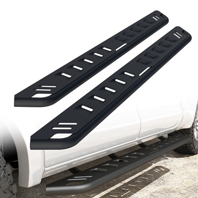 7" Running Board For 2019-2025 Chevy Silverado 1500 Crew Cab Side Step ...