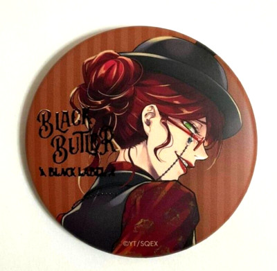 Black Butler Bitter Rabbit Cafe Black Label Can Badge Button Grell ...