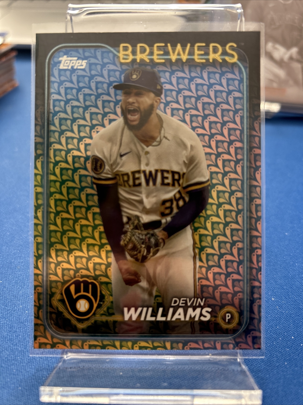 2024 Topps Series 1 Devin Williams #135 Easter Holiday Foil Brewers | eBay