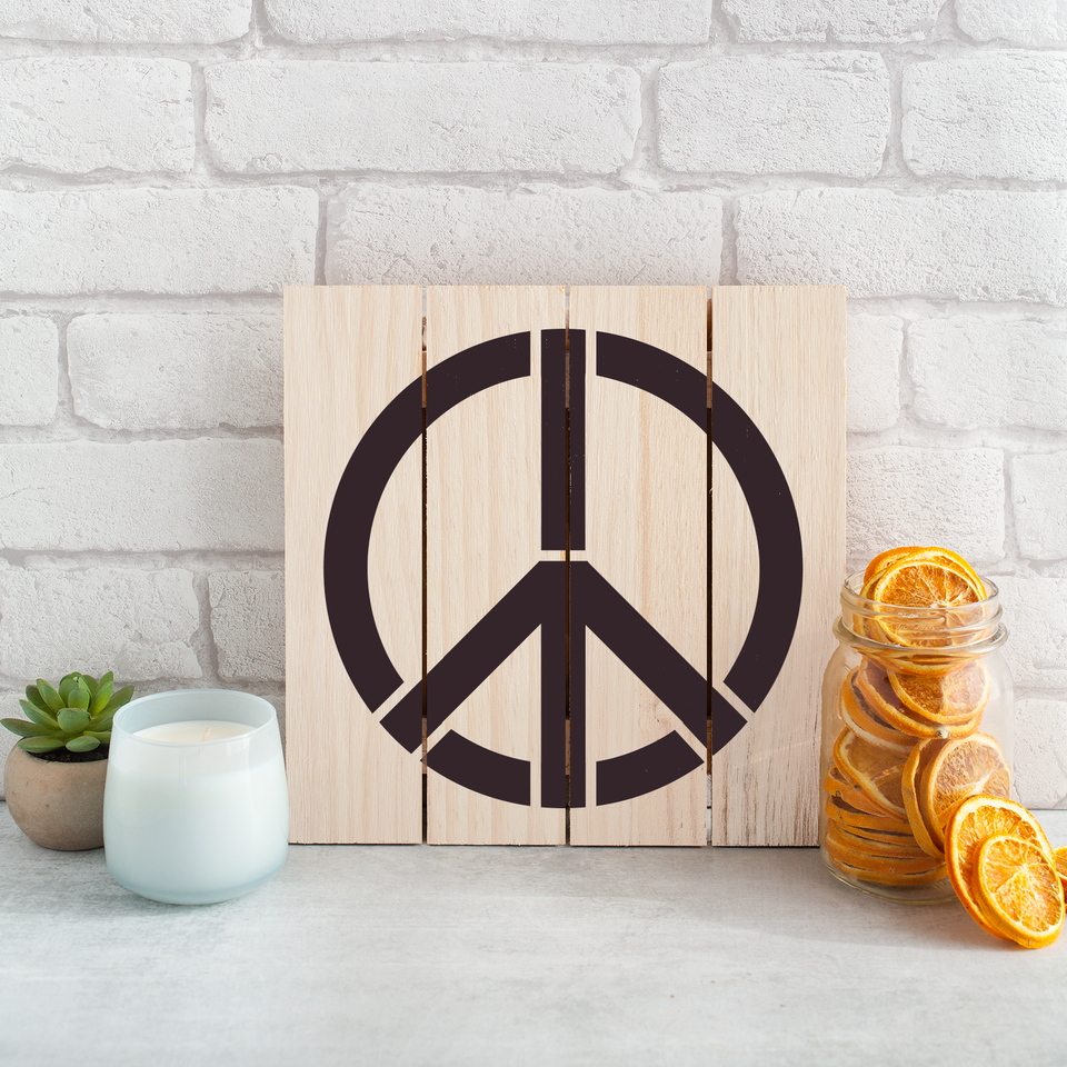 Peace Sign Stencil - Durable & Reusable Mylar Stencils | eBay