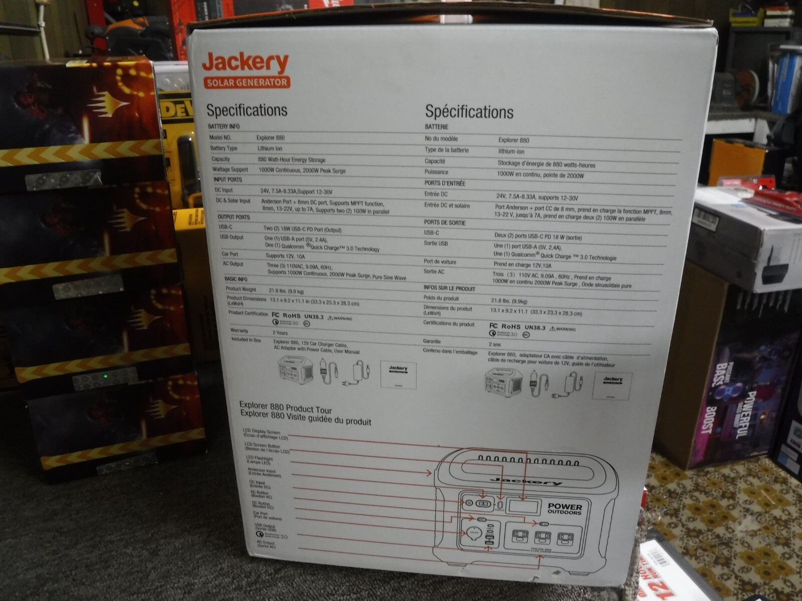 *NEW* Jackery Explorer 880 Outdoor Battery Power Station Generator ...