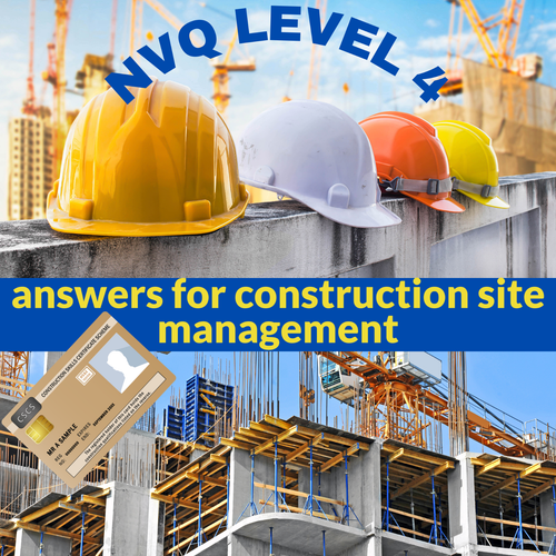NVQ Level 4 Construction Site Management Exam, Test, Answers | eBay
