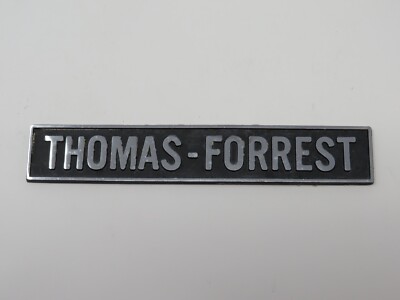 Vintage Thomas-Forrest Car Dealership Dealer Metal Nameplate Emblem | eBay