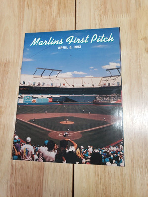 MARLINS FIRST PITCH-Marlins Magazine Volume 1 Edition 7 Inaugural 1993 ...