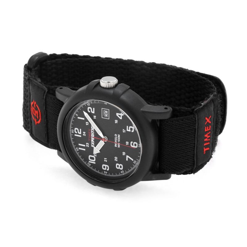 Timex T40011 Men's Expedition Camper Black Fabric Fast Wrap Watch | eBay
