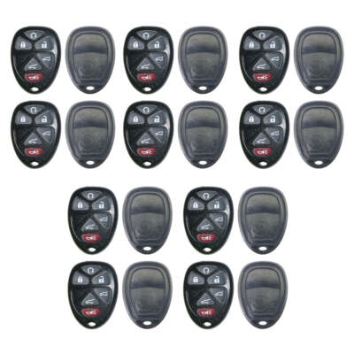 Remote Fob Case Rubber Pad Shell 6B Compatible with GM OUC60270 ...