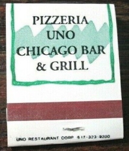 Vintage Matchbook Pizzeria Uno Chicago Bar Pizza & Grill Deep Chicago ...