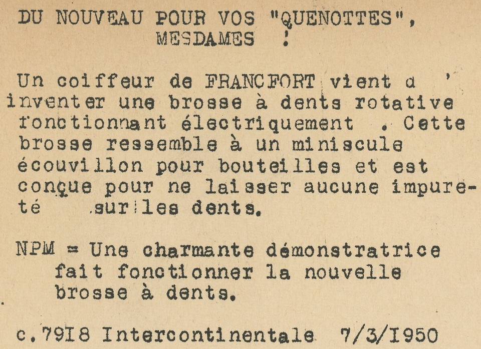 New Electric Rotating Toothbrush. Invention. 1950. | eBay