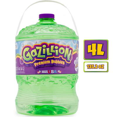 4 Liter, Gazillion Bubbles Premium Bubble Solution with Wand | eBay