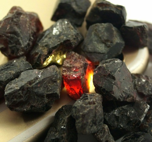 55 Ct Lot Extremely Natural Red Painite Rough Unheated Burmese Facet ...