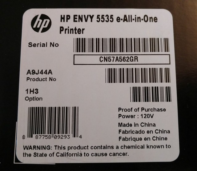 HP Envy 5535 Tablet All-In-One Printer for sale online | eBay