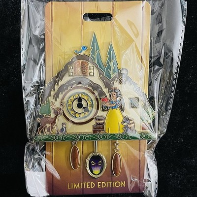 LE WDI Snow White Seven Dwarfs Cuckoo Clock MOG D23 Expo Disney Diorama Pin 2024 | eBay UK