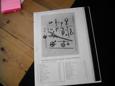 Butler Old Style Single Gear Windmill Trade Parts List & Diagrams | eBay