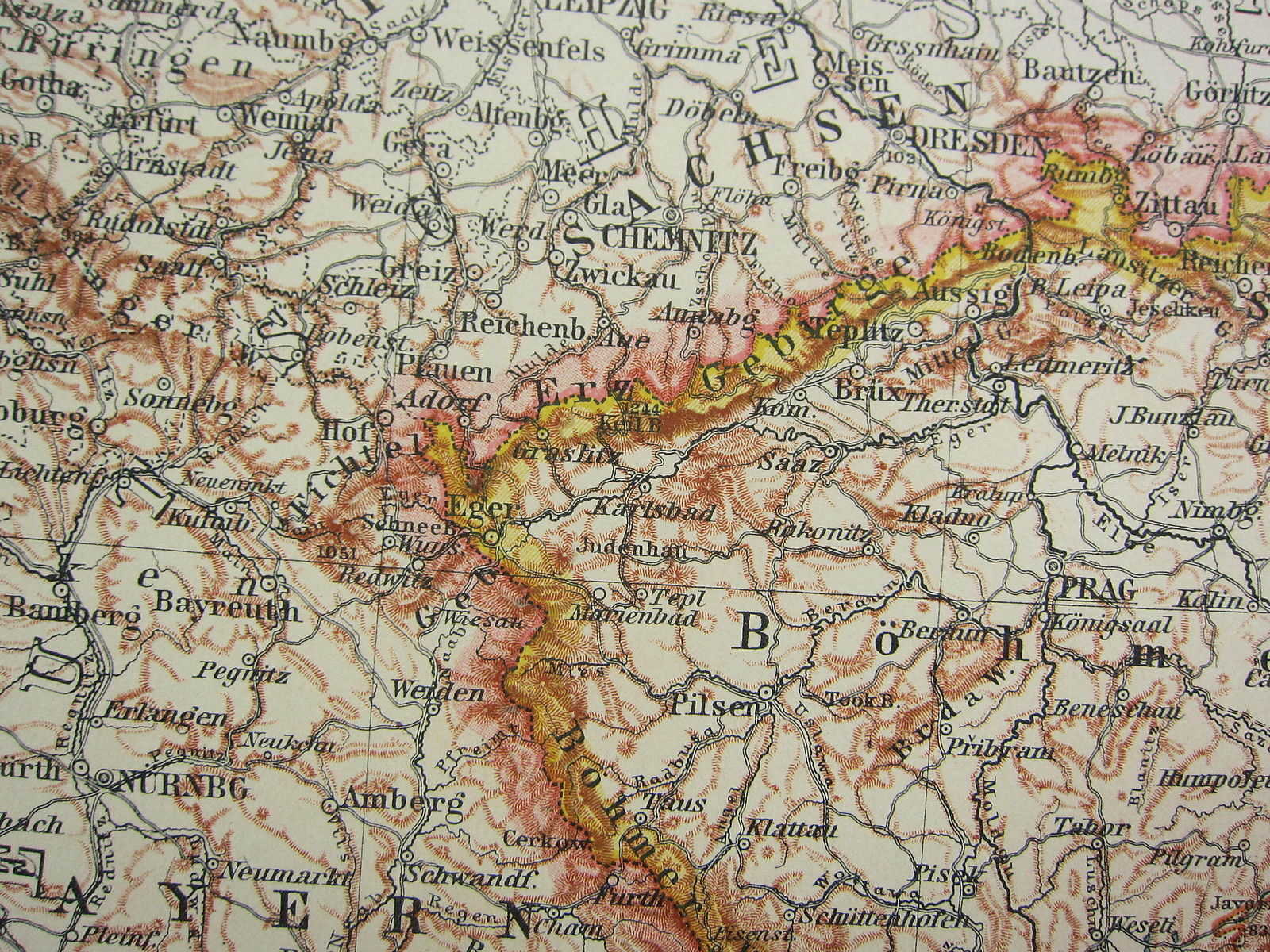 1907 DATED MAP ~ AUSTRIA HUNGARY BOSNIA SERBIA BOHEMIA RUMANIA | eBay