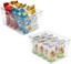 2/3/4 Clear Plastic Storage Bin Container Set- Pantry & Kitchen Fridge ...