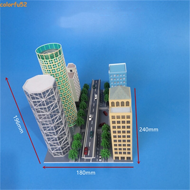 1/300 Scale City Scene Building Viaduct High-Rise Building Model Set ...
