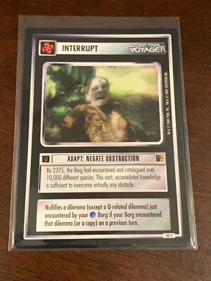 Star Trek CCG Borg Adapt Negate Obstruction | eBay