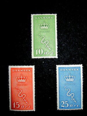DENMARK - SCOTT# B3-B5 - CS - MH - CAT VAL $38.50 | eBay