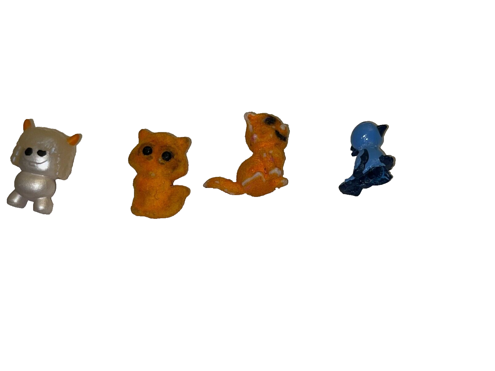 Mini Toy Set of 4 Miniature Small Animals Figurine Lot Mixed Toys for ...