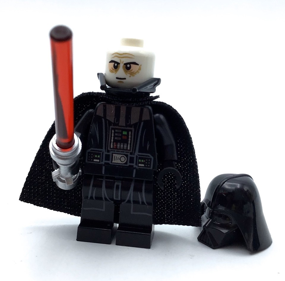 LEGO DARTH VADER MINIFIGURE WHITE HEAD VERSION STAR WARS SITH ...