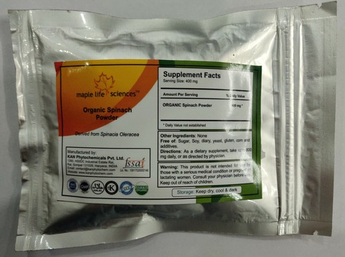 ORGANIC Spinach Powder Chlorophyllin Pure & High Quality | eBay