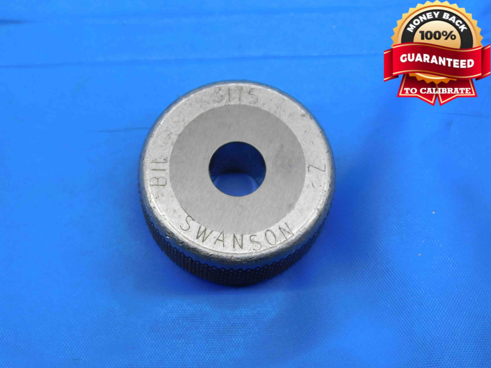 .3175 CL Z CARBIDE MASTER PLAIN BORE RING GAGE .3125 +.0050 OVERSIZE 5/ ...