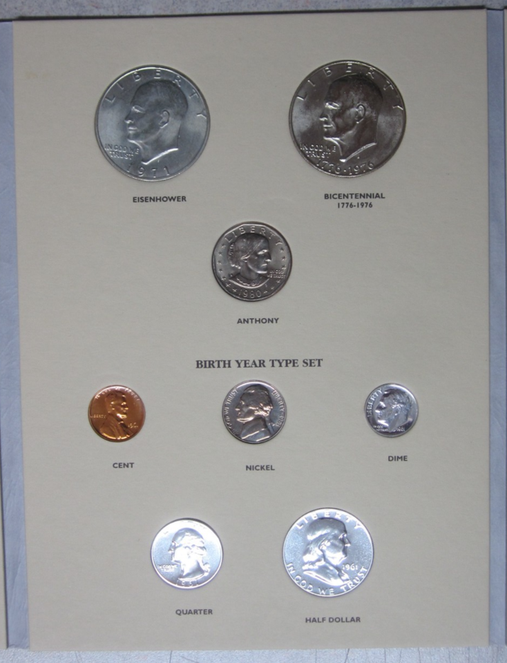 Complete 20th Century Type Set (36-Coin Set) In Littleton Folder w/1961 ...