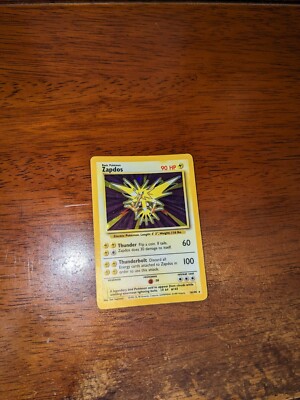 Pokémon TCG Zapdos Base Set 16/102 Holo Unlimited Holo Rare | eBay