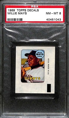 1969 Topps Decals #24 Willie Mays HOF PSA 8 NMMT C87293 | eBay