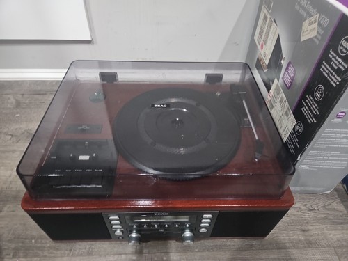 TEAC LP-R550USB-B CD Recorder with Turntable Cassette Player Black | eBay