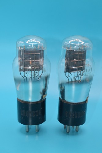 Type 71A Audio Tubes - Croydon Etched Base - AMPLITREX TESTED- Matched ...