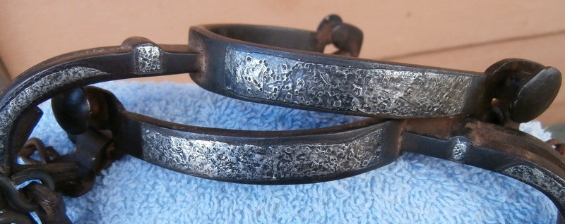 Antique Old Silver Iron Cowboy 2 Pc. Hand Forged Horse Spurs w/ Heel ...