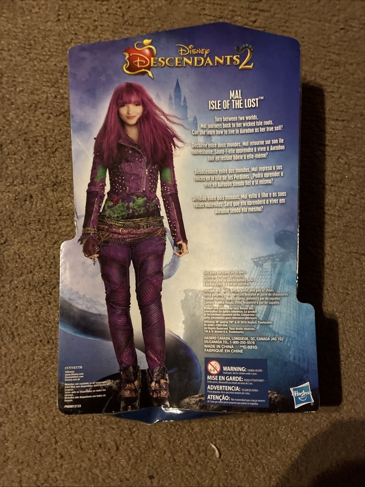 2014 Disney Descendants 2 Mal Isle of the Lost Doll w Outfit and Boots ...