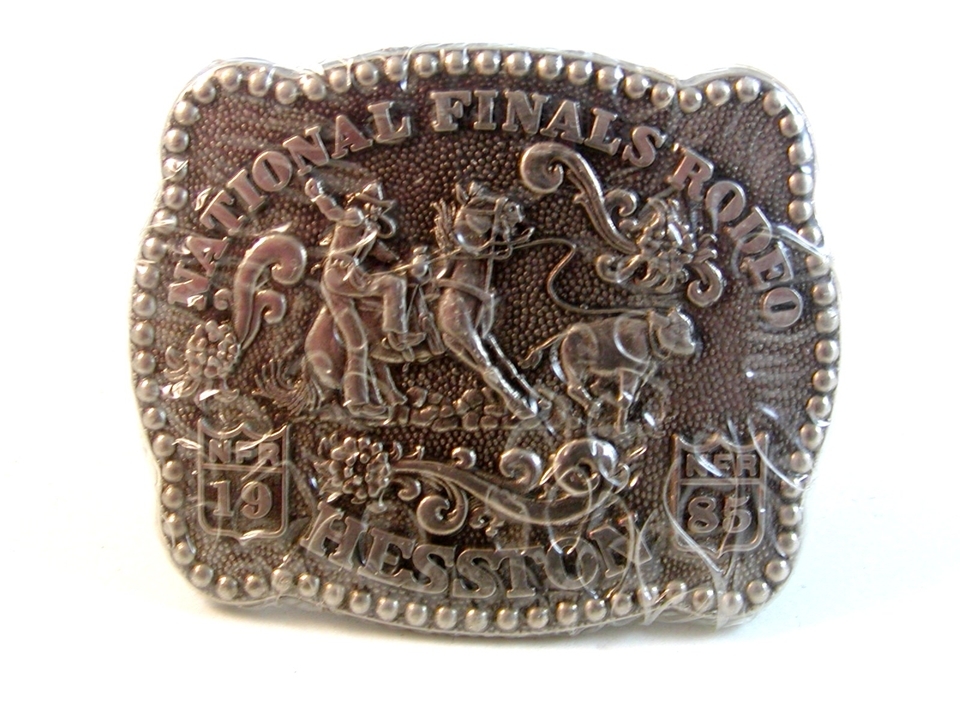 Vintage Mini 1985 National Finals Rodeo Calf Roping Belt Buckle by ...