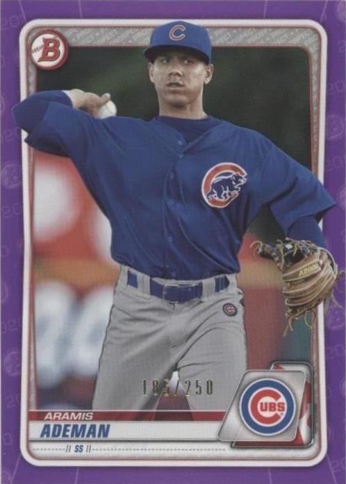 2020 Bowman - Prospects Aramis Ademan #BP-110 Purple /250 (RC) for sale ...
