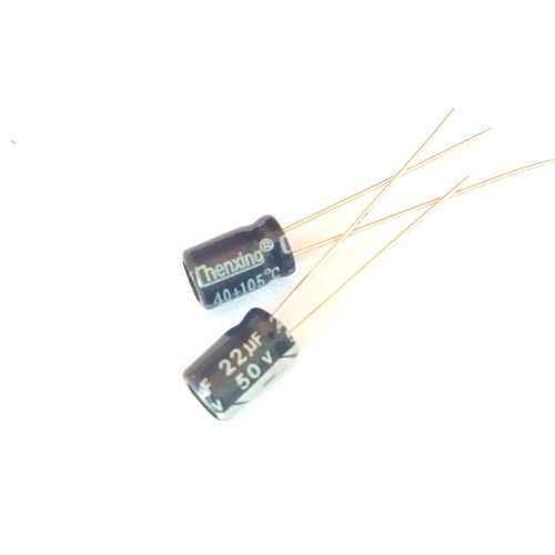 10pcs 22uF 50V 22MFD 50Volts 5*7mm Aluminum Electrolytic Capacitor | eBay
