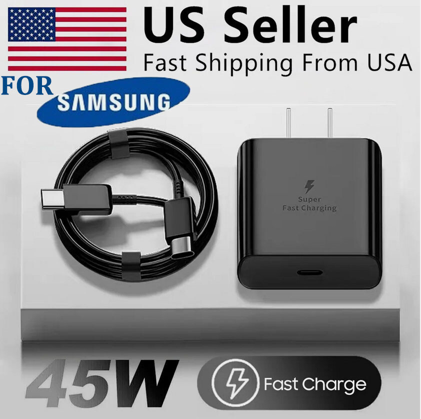 Original 45W Fast Wall Charger+Type C Cable For Samsung A06 A16 A15 A25 ...