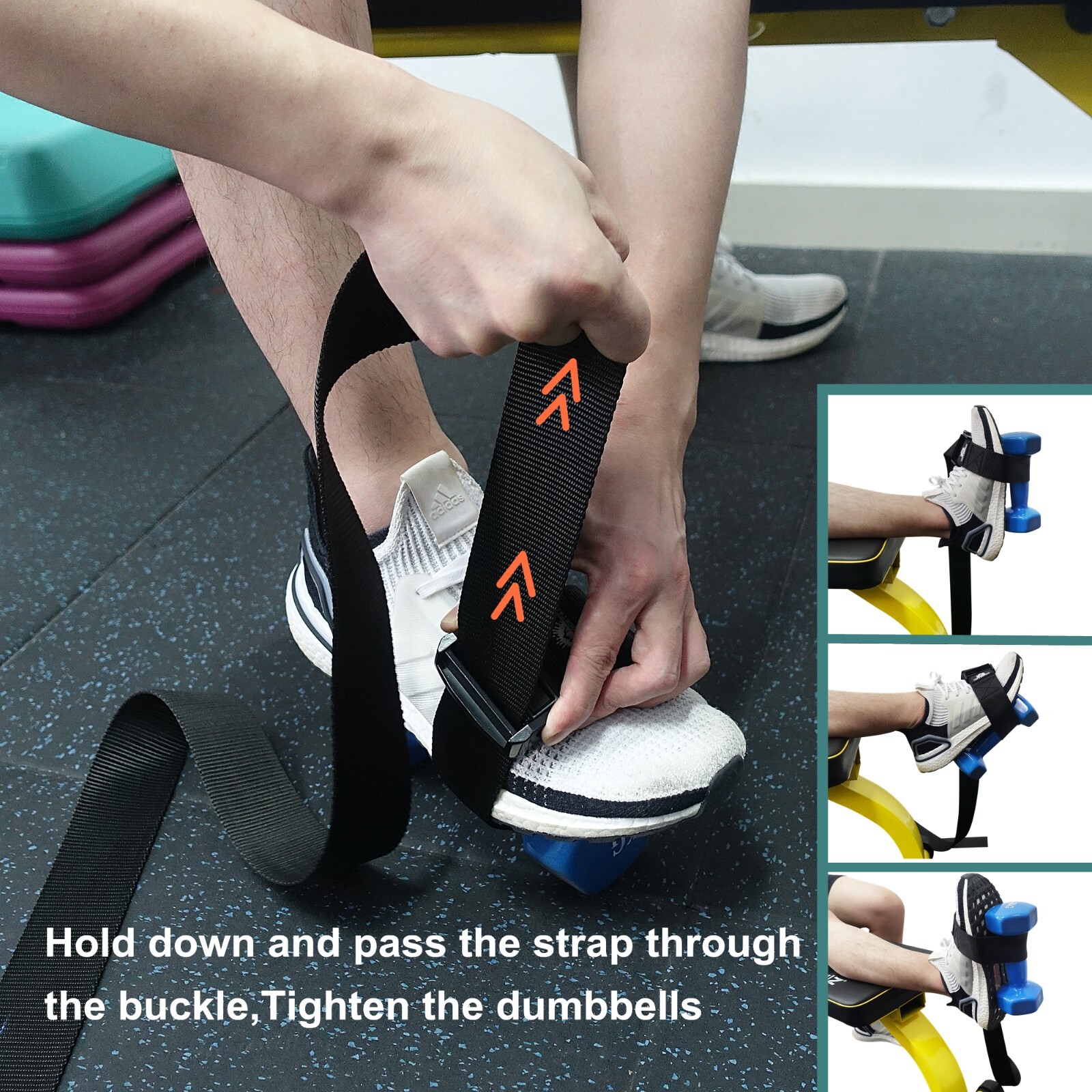 Tibialis Foot Dumbbell Nordic Hamstring Curl Strap Leg Back Muscle ...