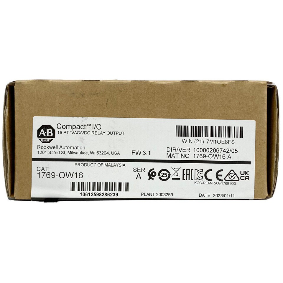 New Sealed Allen-Bradley 1769-OW16 CompactLogix Relay Output Module US ...